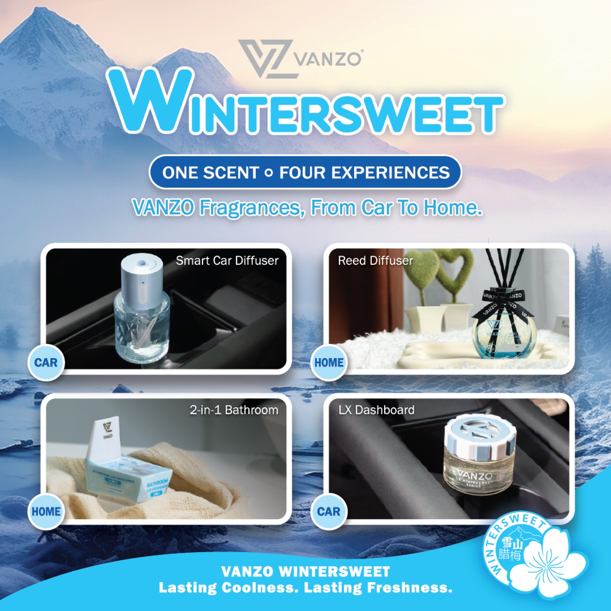 VANZO Smart Car Diffuser - Wintersweet (120ml) - VANZO - ASEAN’s First ...